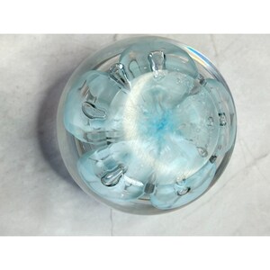 1977 Joe Zimmerman Blue Swirl Art Glass Perfume Bottle Paperweight ...