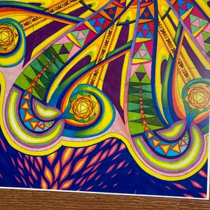 Print Hand Drawn Design Pinwheel Frequency - Etsy