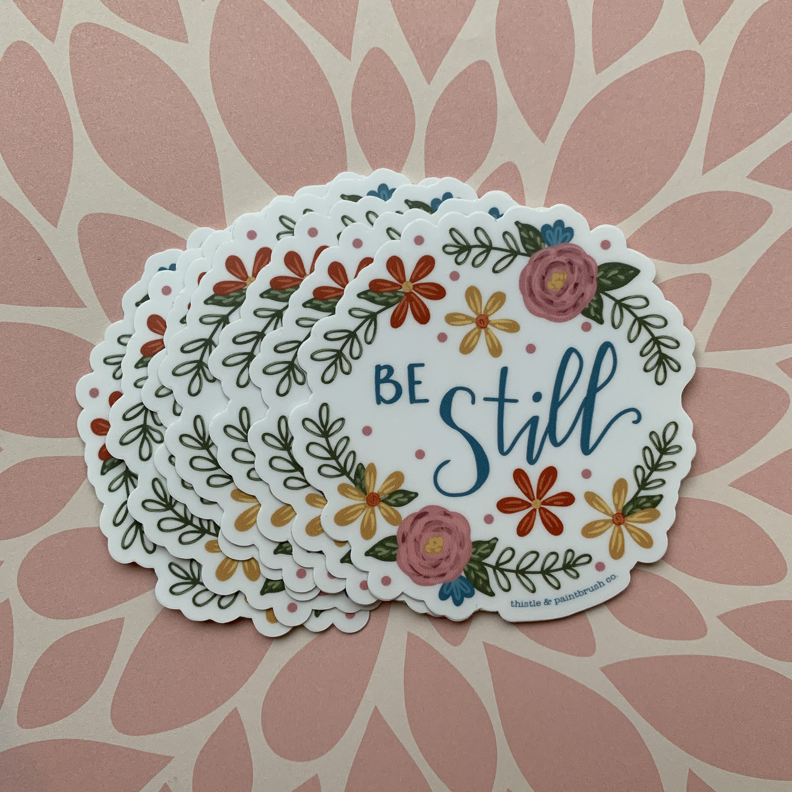 Be Still Weatherproof Vinyl Sticker 3x3 | Etsy