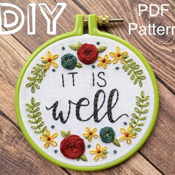 Thistle Embroidery Pattern - Etsy