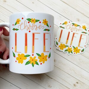 Choose Life, Weatherproof Vinyl Sticker, 3x3” - Etsy