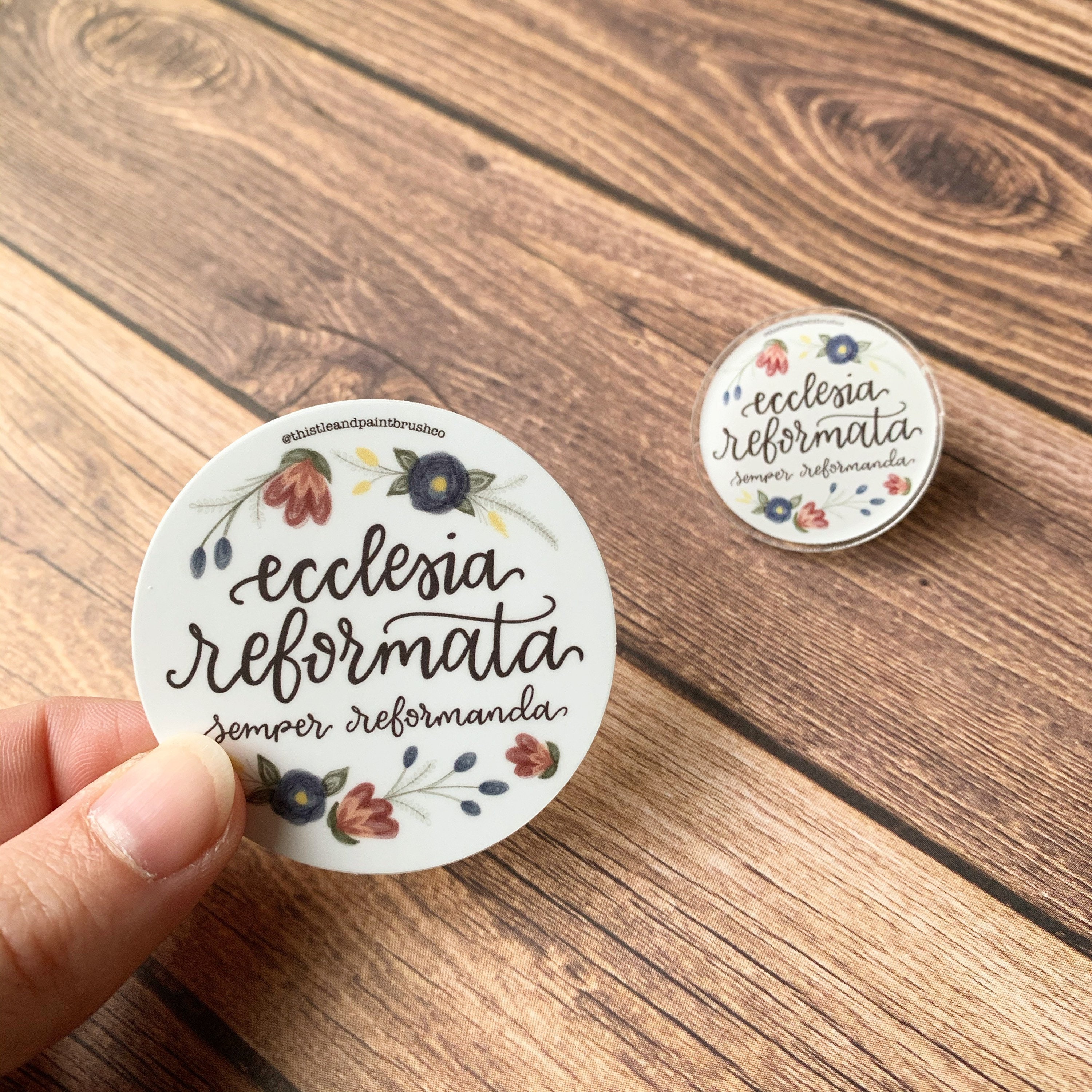 Ecclesia Reformata, Semper Reformanda; 2” Round Vinyl Sticker - Etsy