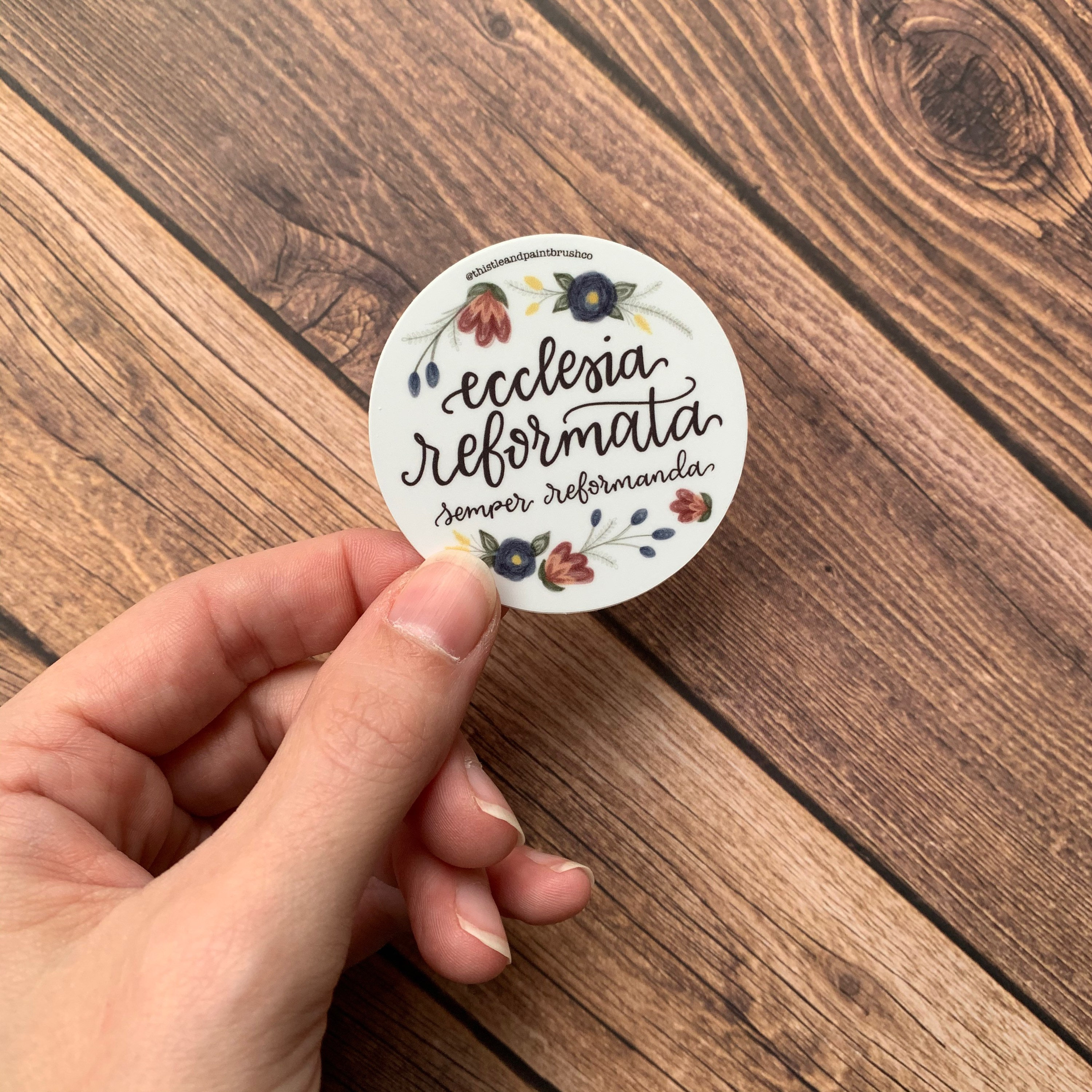 Ecclesia Reformata Semper Reformanda 2 Round Vinyl Sticker - Etsy