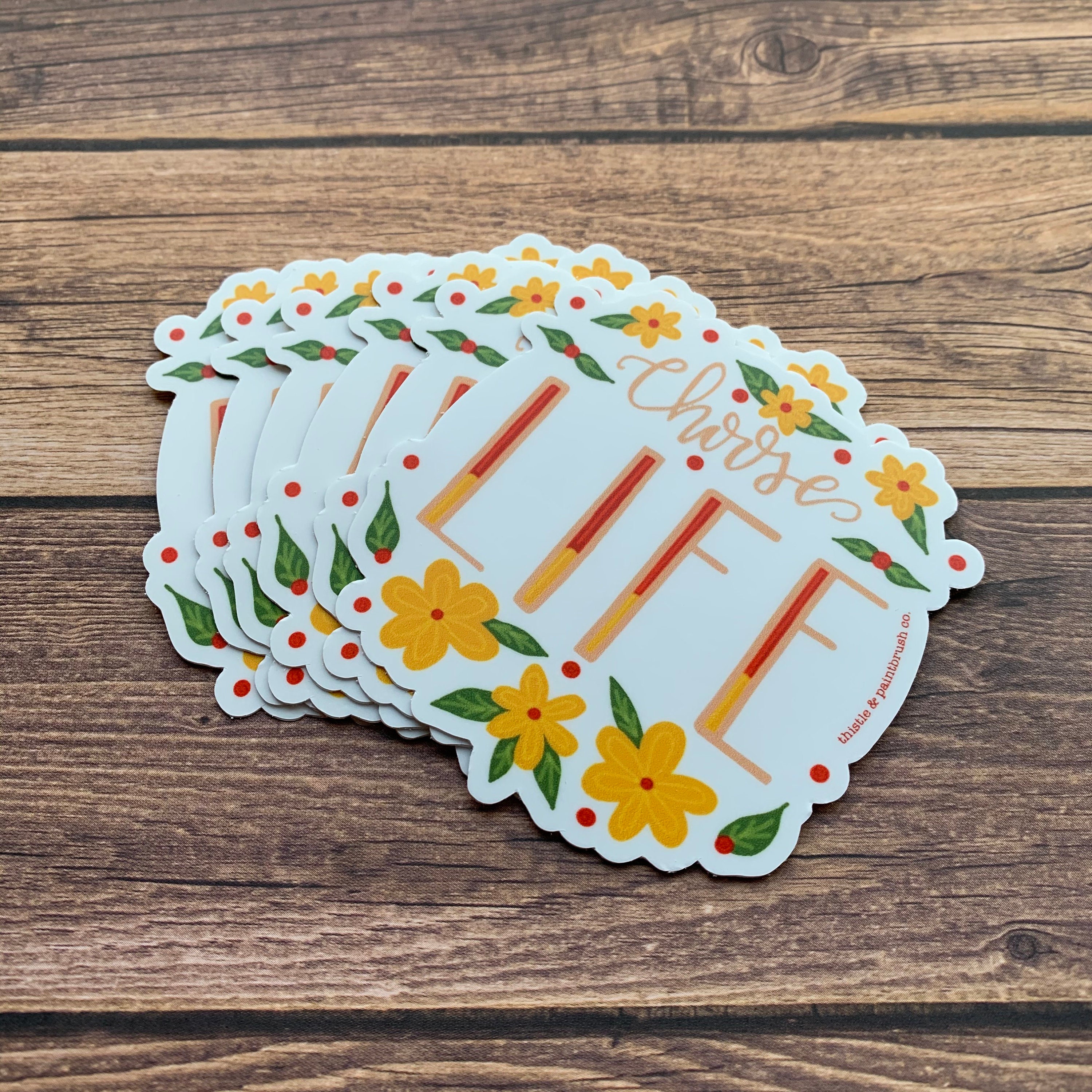 Choose Life Weatherproof Vinyl Sticker 3x3 | Etsy