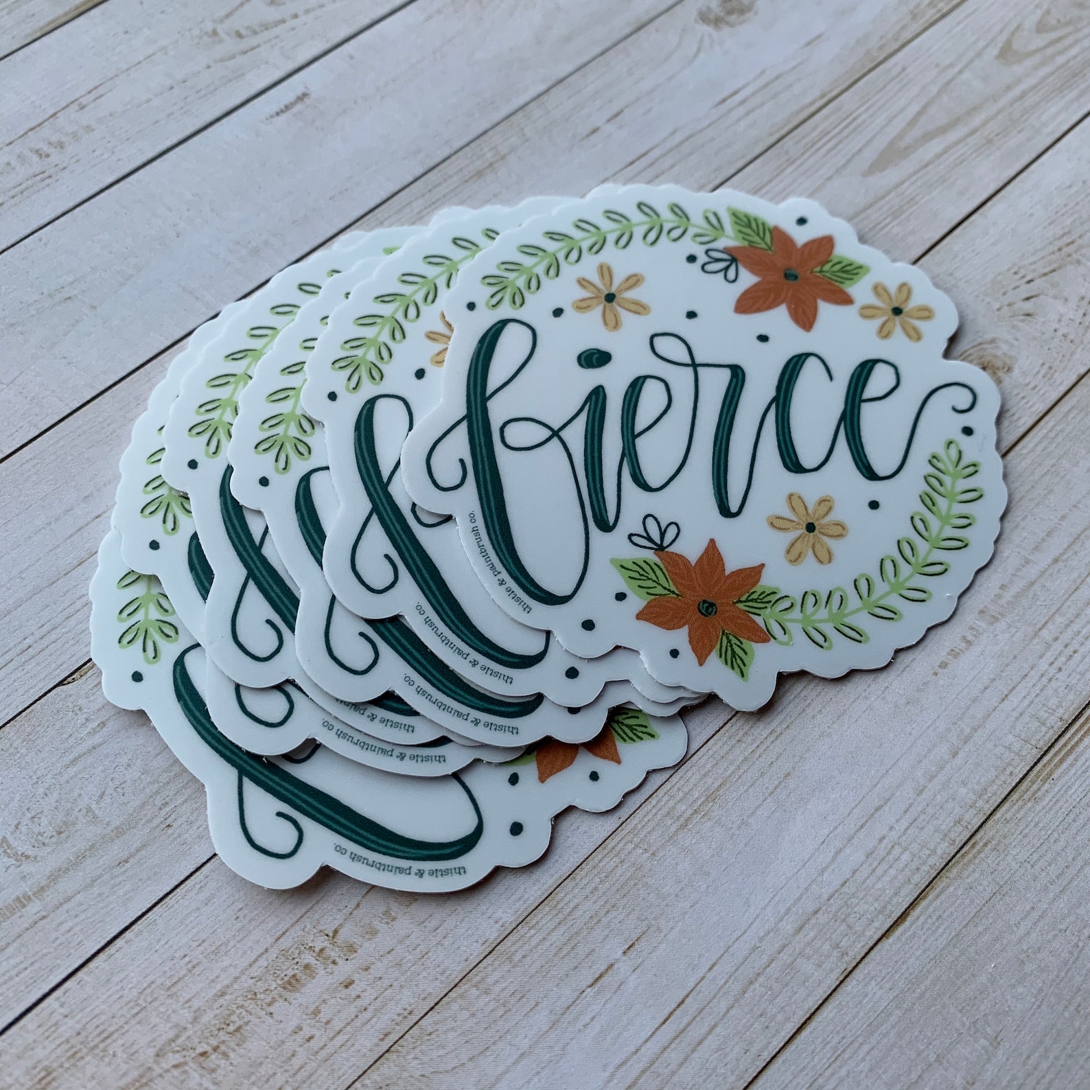 Fierce, Weatherproof Vinyl Sticker, 3x3 - Etsy