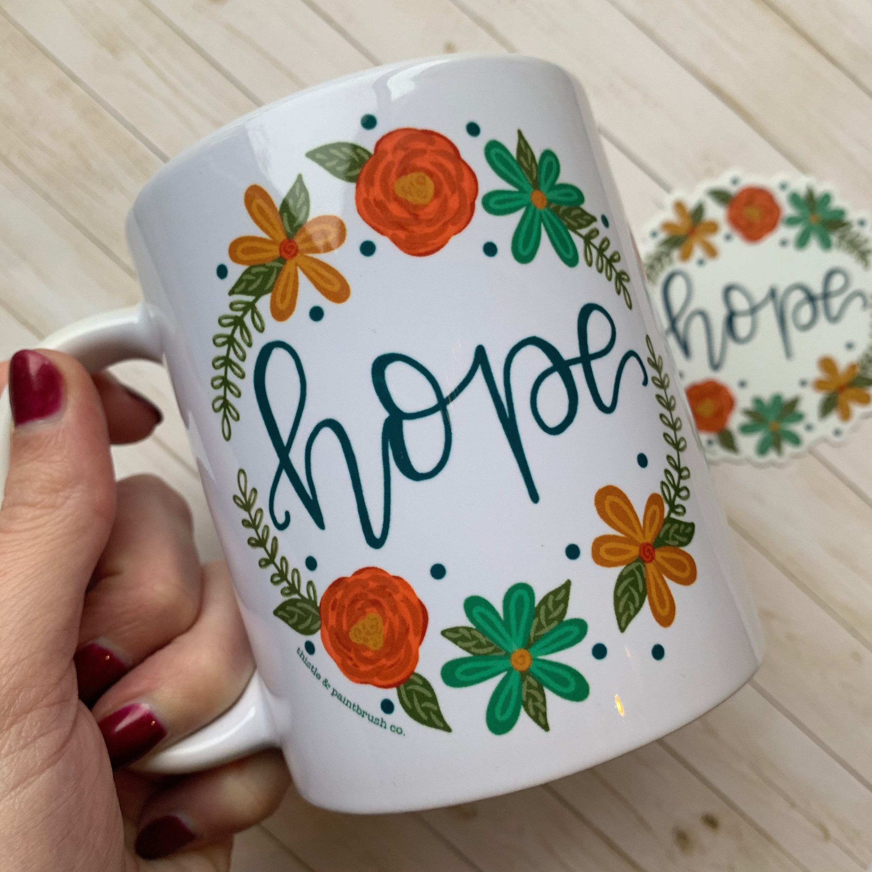 Hope, Weatherproof Vinyl Sticker, 3x3 - Etsy