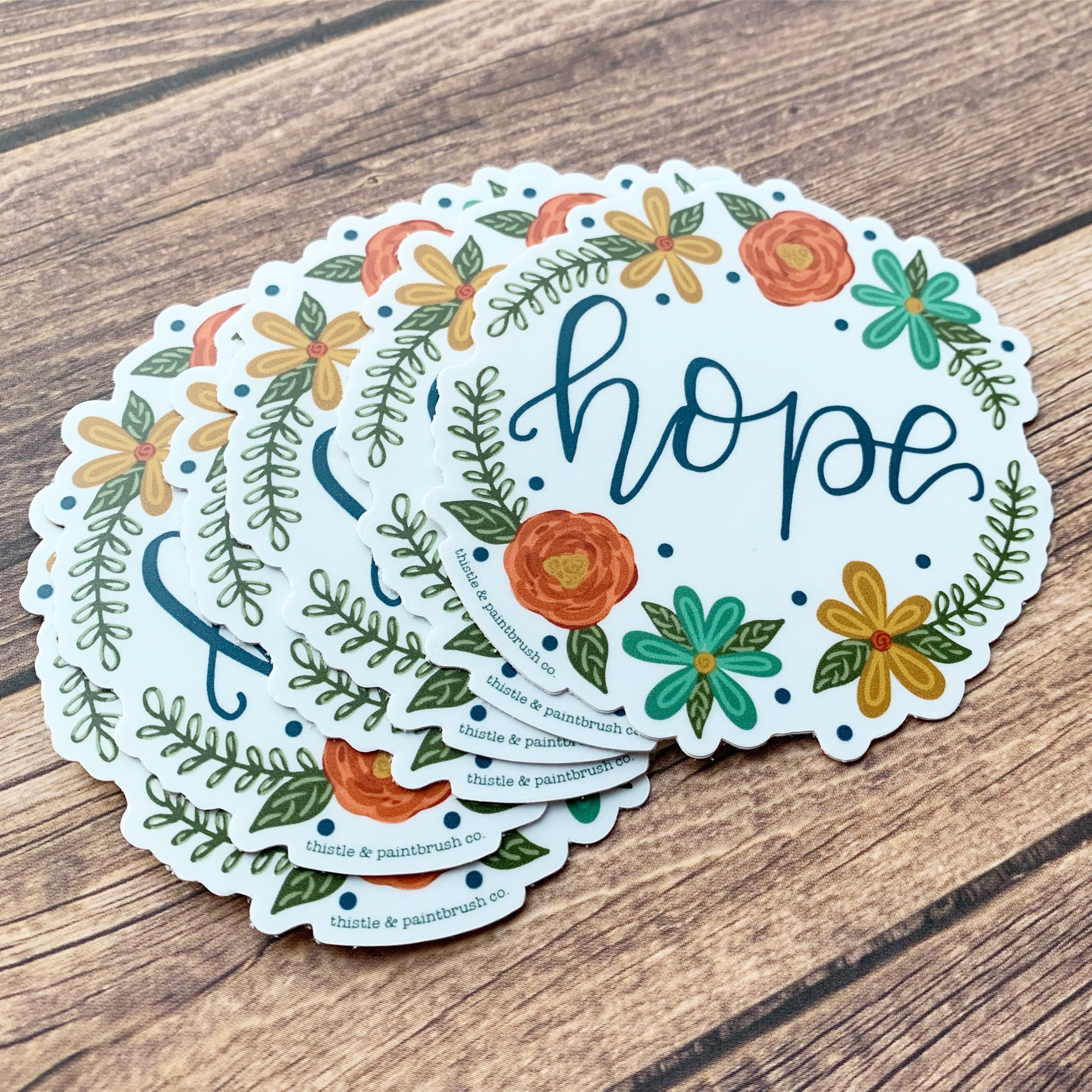Hope, Weatherproof Vinyl Sticker, 3x3” - Etsy