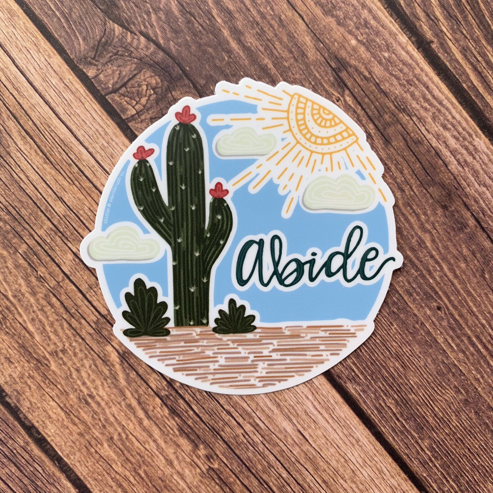 Abide Vinyl Sticker 3 Weatherproof Sticker | Etsy