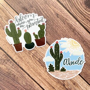 Abide, Vinyl Sticker, 3” Weatherproof Sticker - Etsy