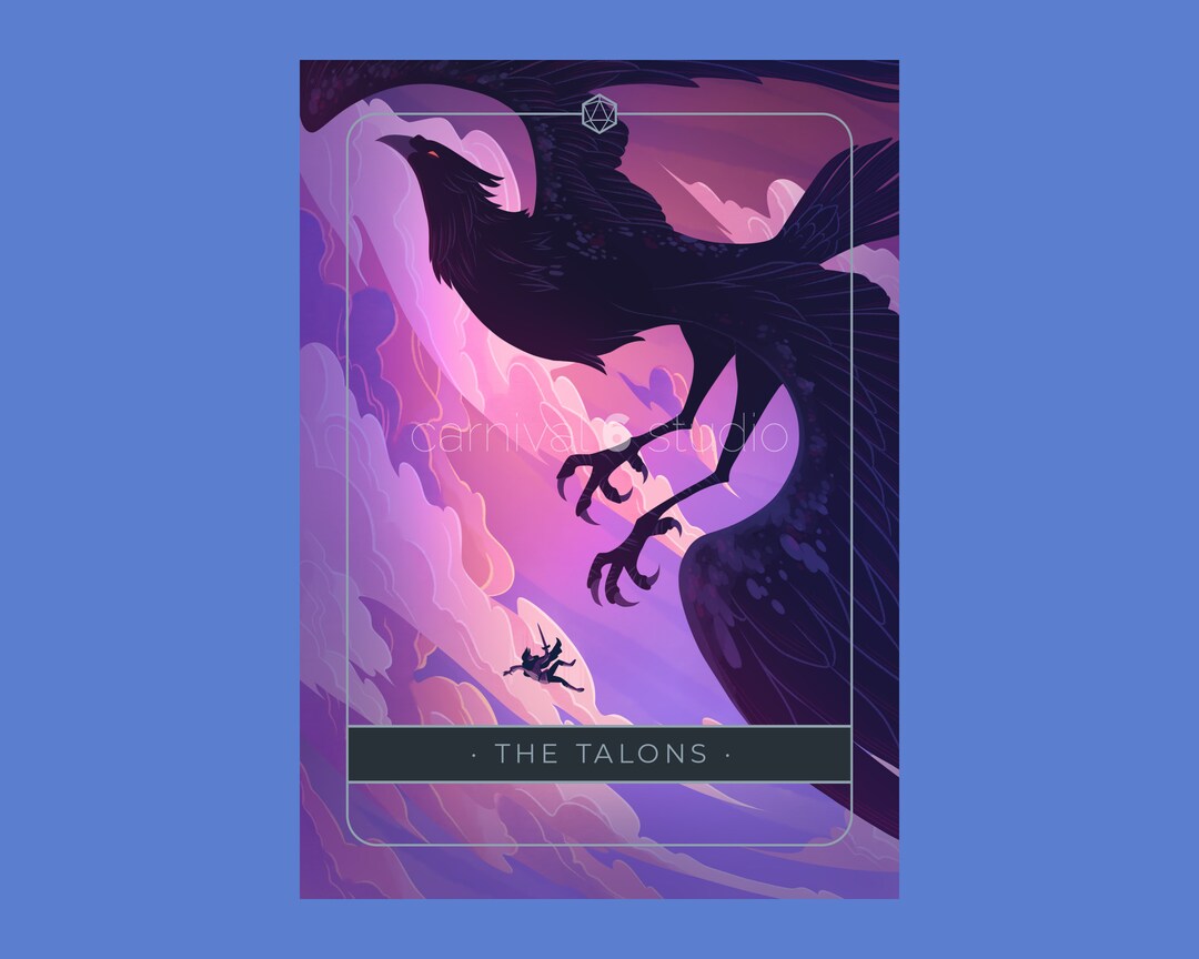 Deck of Many Things - the Talons - Tabletop RPG Gaming Print Series - Etsy