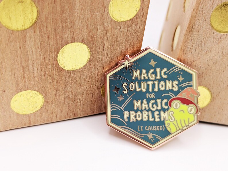 Magic Solutions for Magic Problems (I Caused) - Enamel Pin - Etsy