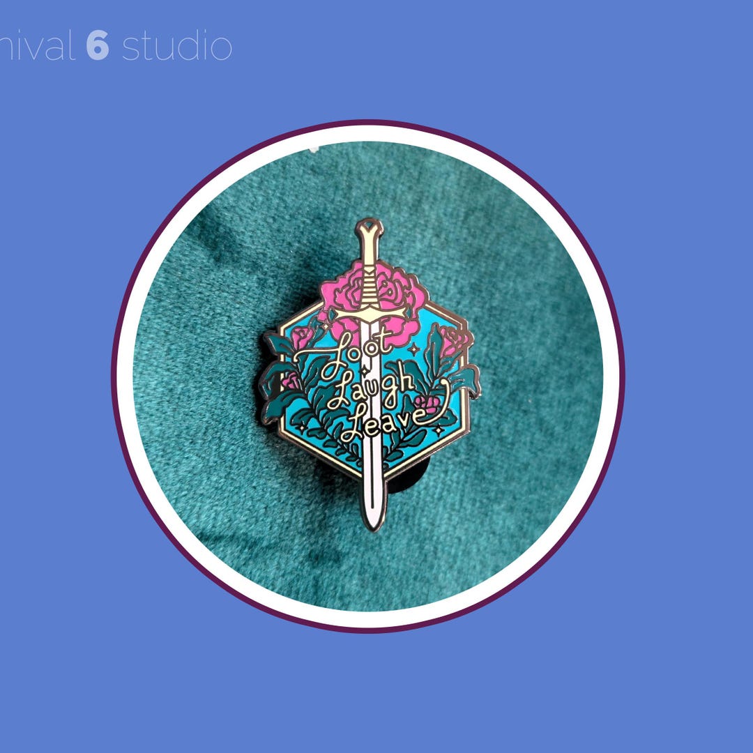 Loot, Laugh, Leave - Enamel Pin - Etsy