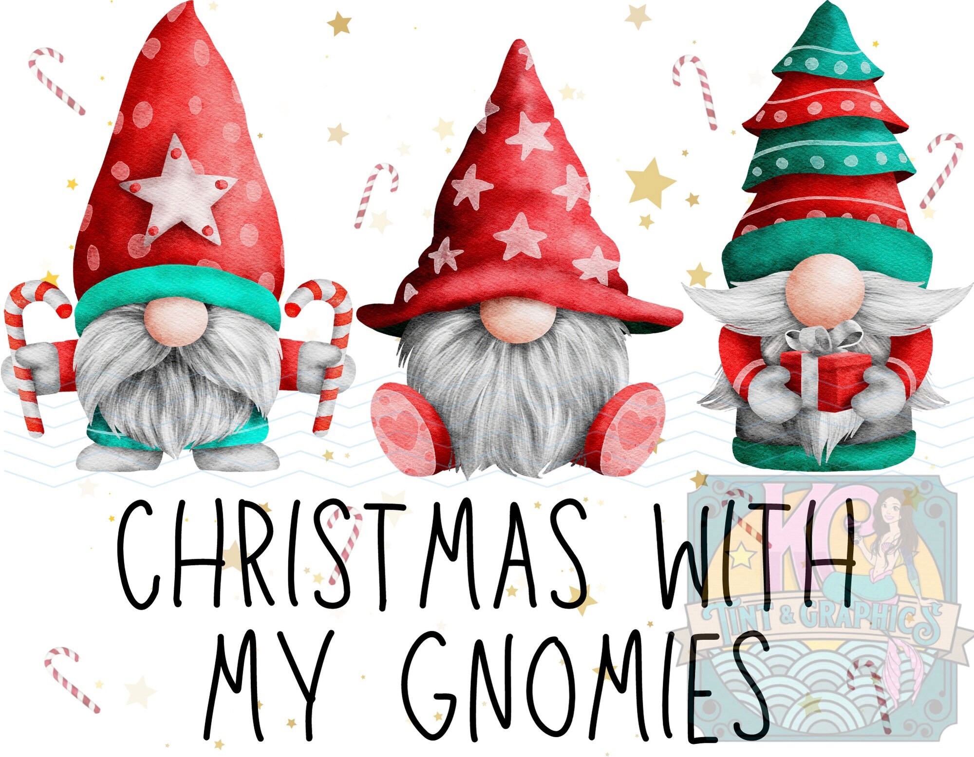Christmas With My Gnomies PNG Download - Etsy