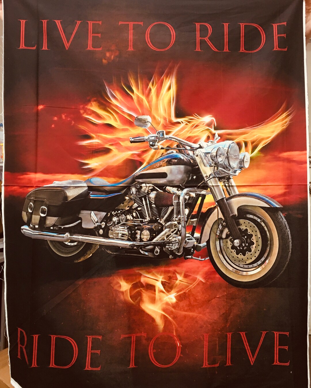 Motorcycle Panel Live to Ride - Etsy