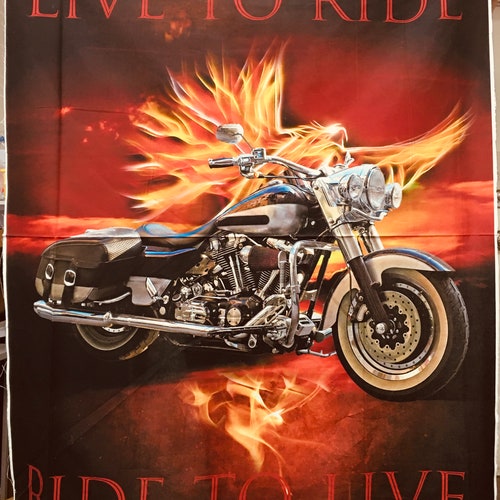 Motorcycle Panel Live to Ride - Etsy