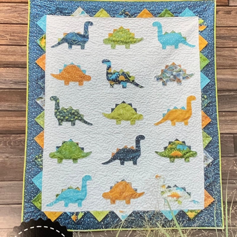 Dinosaur Quilt Pattern - Etsy