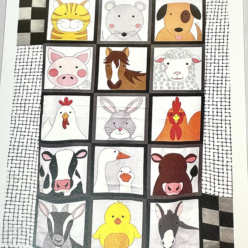 Farm Animals Quilt - Etsy