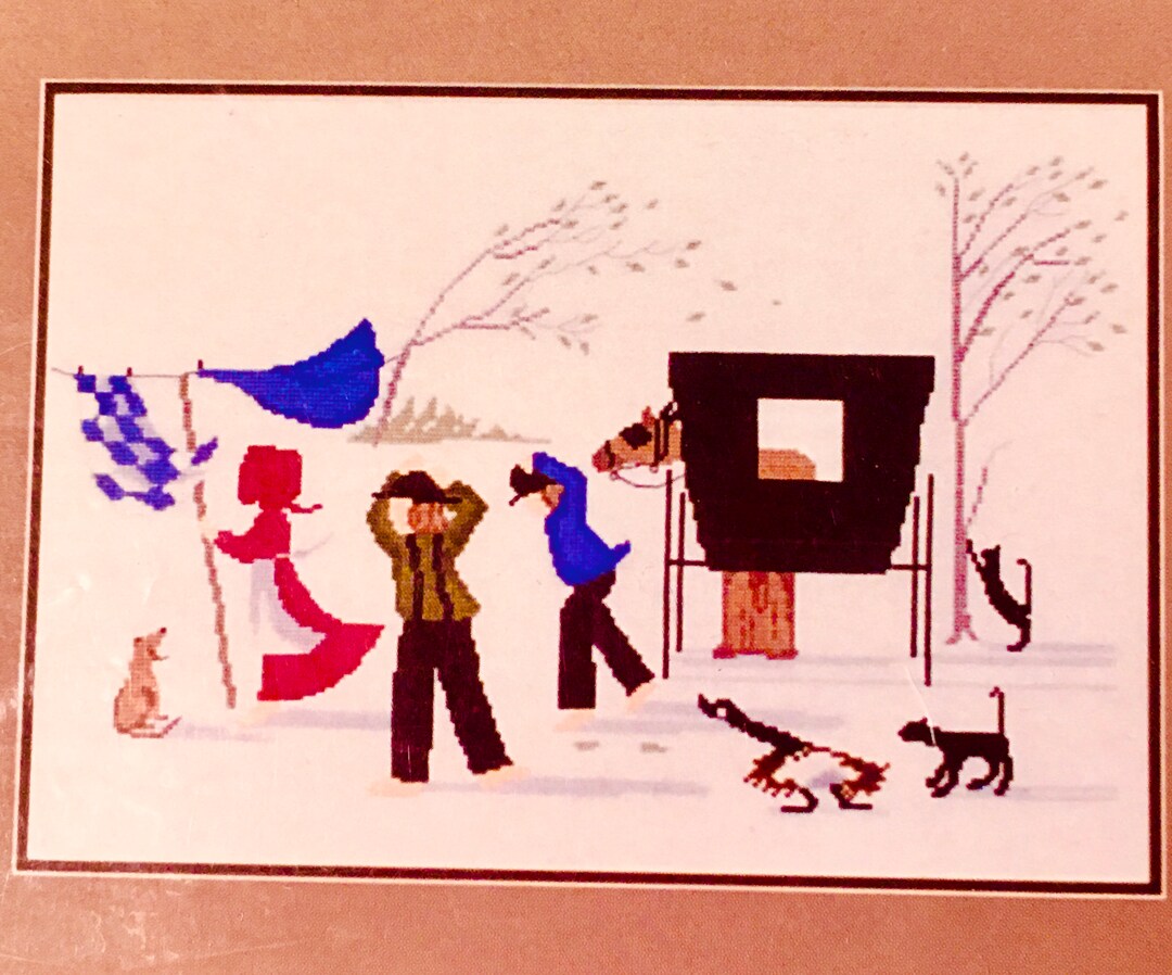 Amish Embroidery Counted Cross Stitch Pattern Only Diane Grabner DGX ...