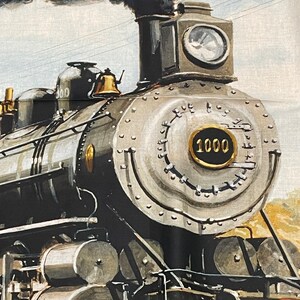 New Mexico Steam Engine Railroad Train Fabric Panel Locomotive Wind ...