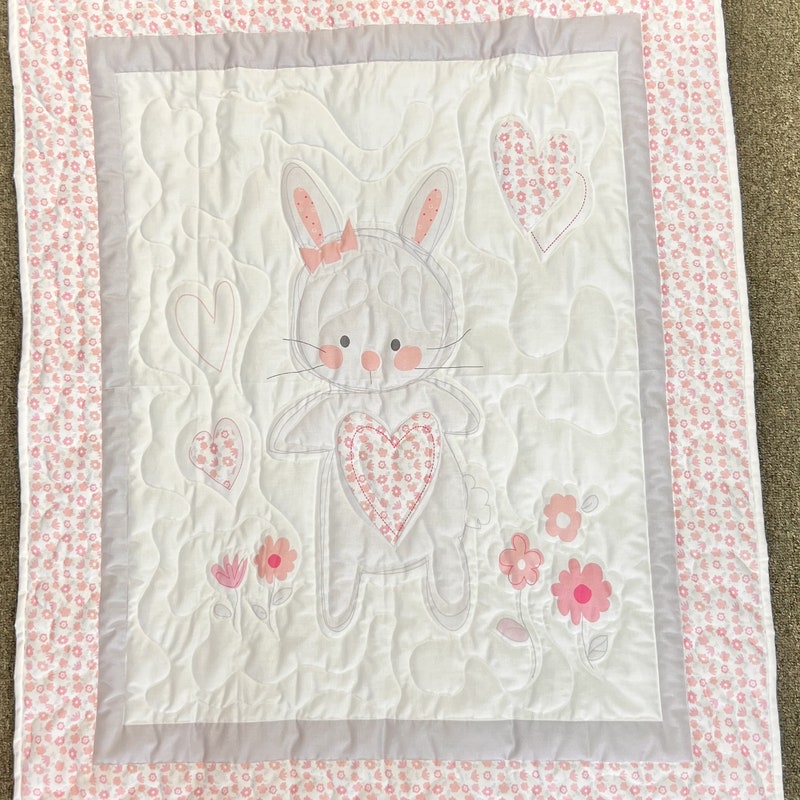 Bunny Baby Quilt - Etsy