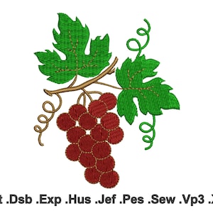 Grape Embroidery Designs - Etsy
