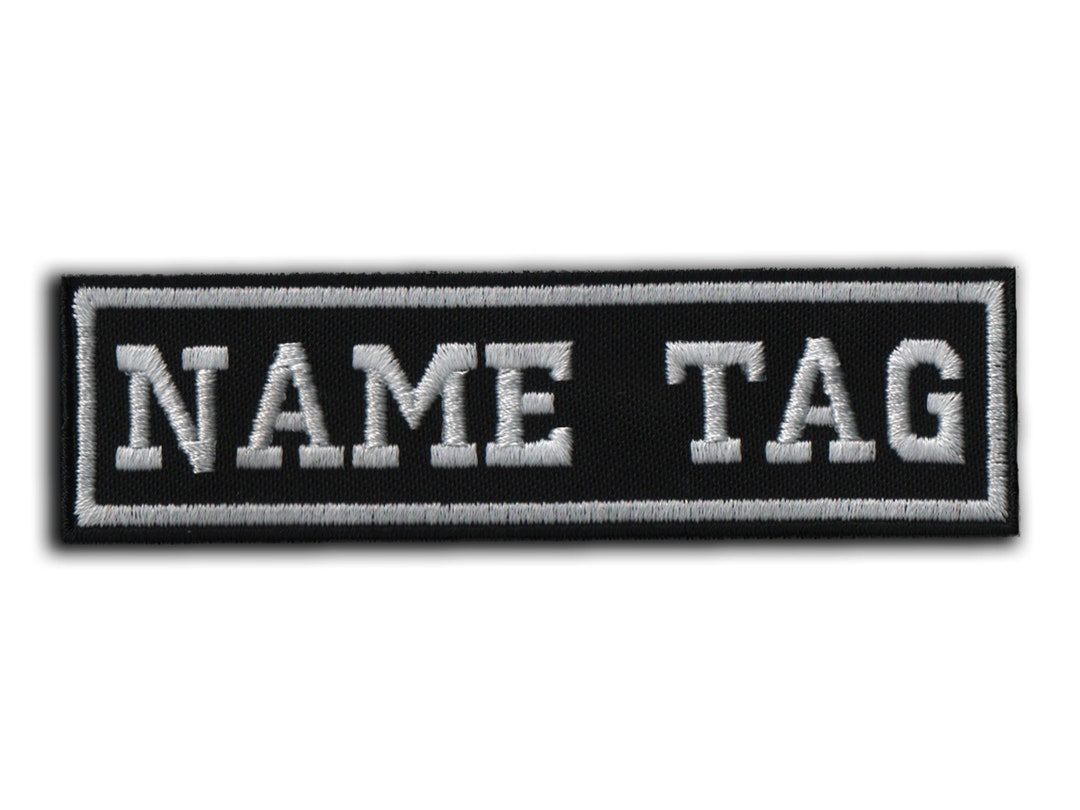 Custom Embroidered Name Patches 10 X 2.5 Cm Iron-on/sew-on & Velcro ...