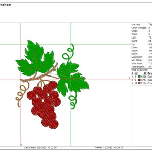 Grape Embroidery Designs - Etsy
