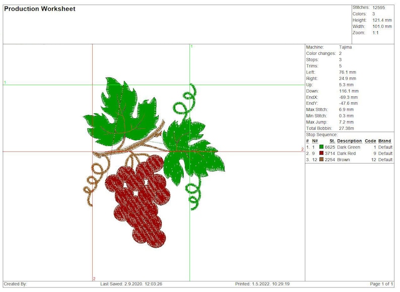 Grape Embroidery Designs - Etsy