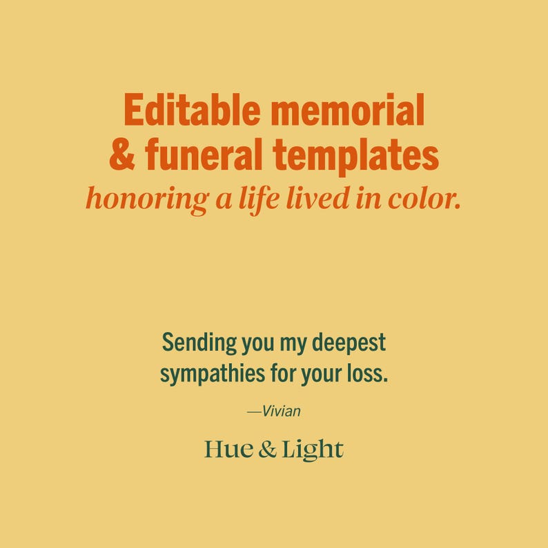 Hydrangea Funeral Announcement, Celebration of Life Invitation (canva ...