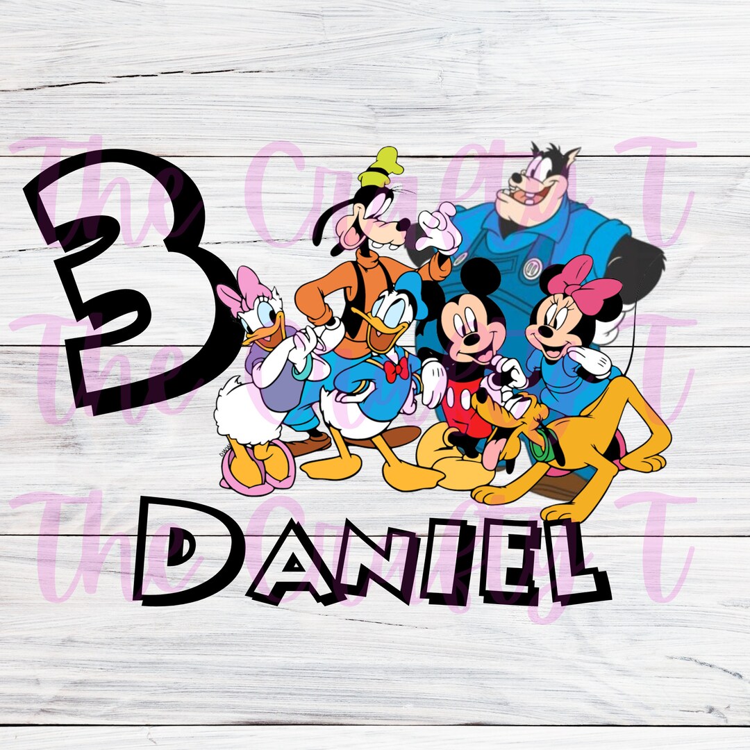 Mickey Mouse Birthday Png Mickey Mouse Sublimation Mickey and Friends ...