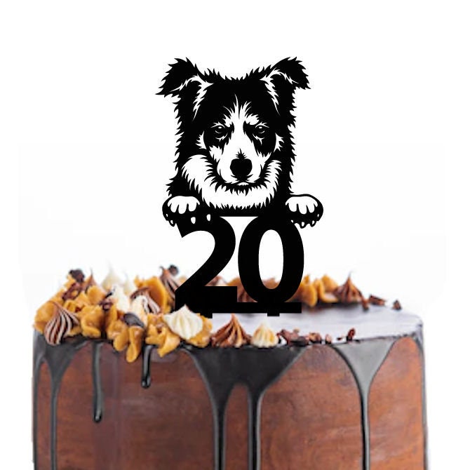 Birthday Cake Topper Border Collie Different Variations and - Etsy UK