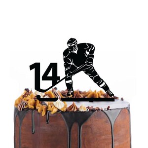 Birthday Cake Topper With an Ice Hockey Player, Different Variations ...