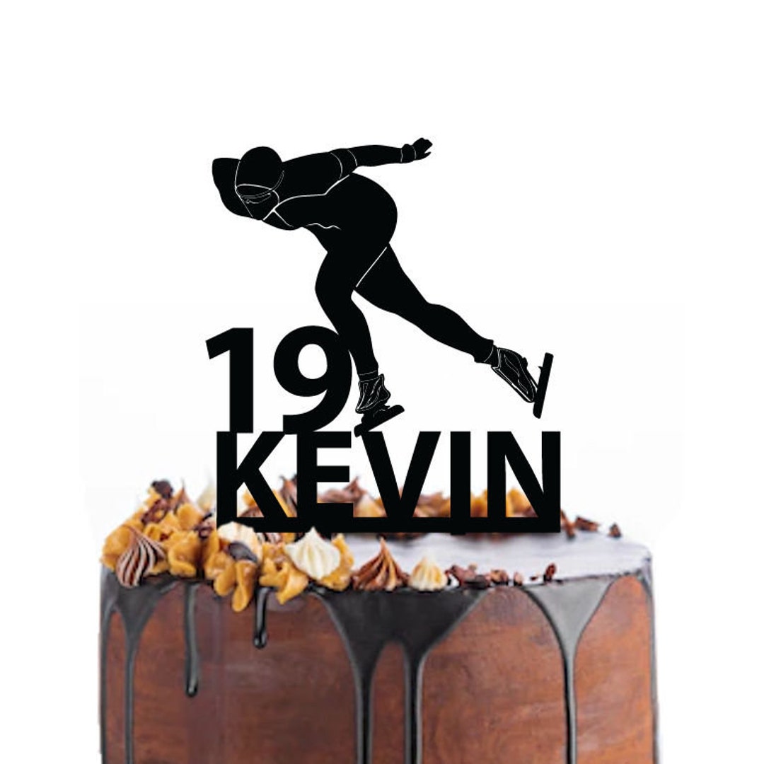 Birthday Cake Topper With a Speed Skater, Different Variations and ...