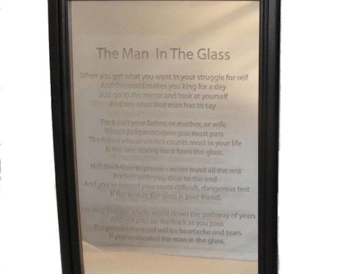 Engraved Mirror With Your Own Text - Etsy