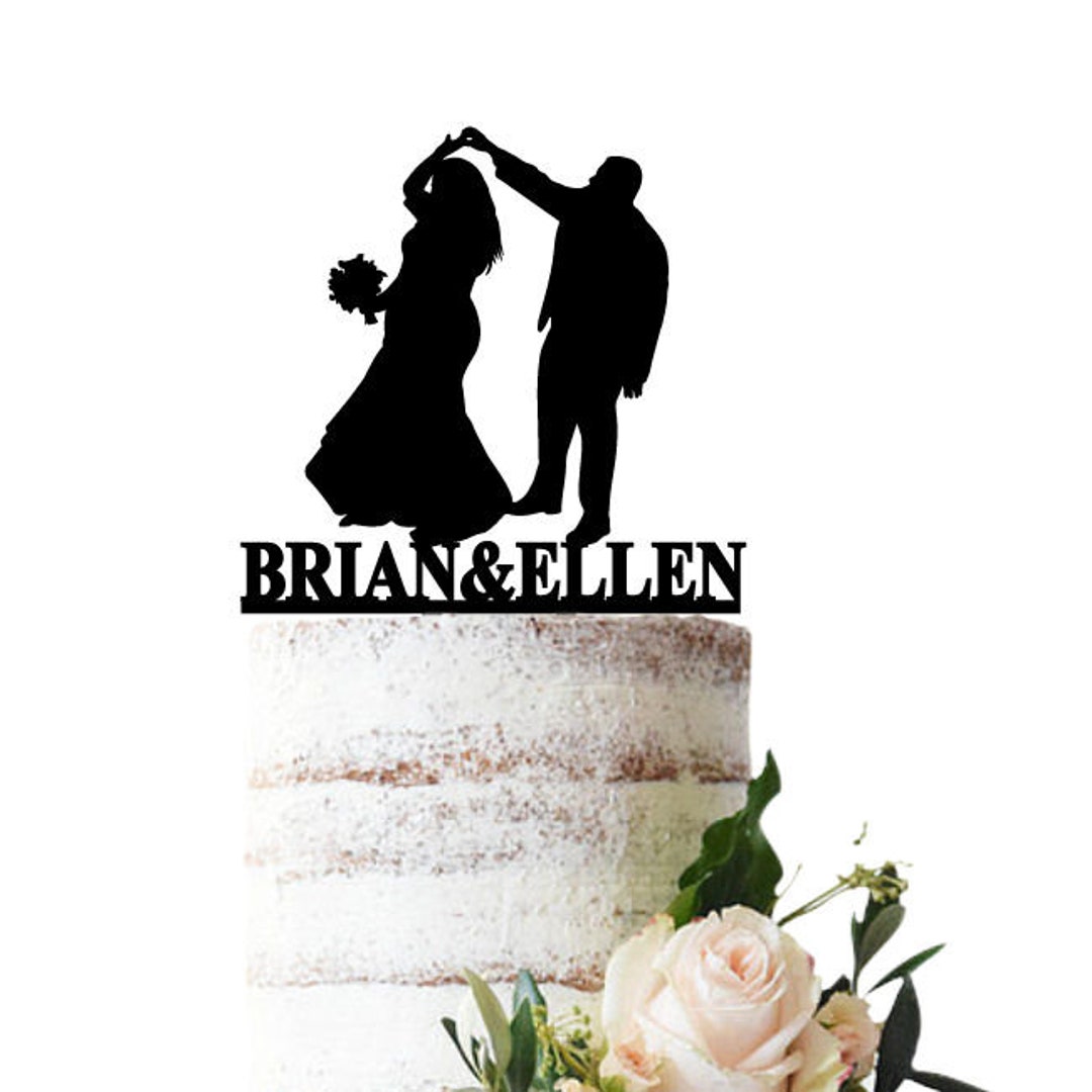 Wedding Cake Topper Dancing With Curvy Bride - Etsy