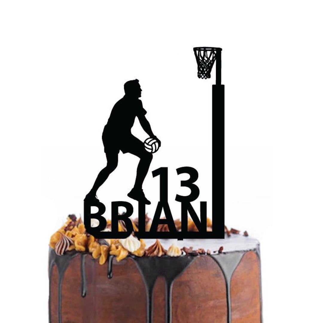 Birthday Cake Topper With a Netball Player, Different Variations and ...