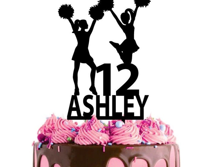 Personalised Cheerleader Cake Topper - Etsy