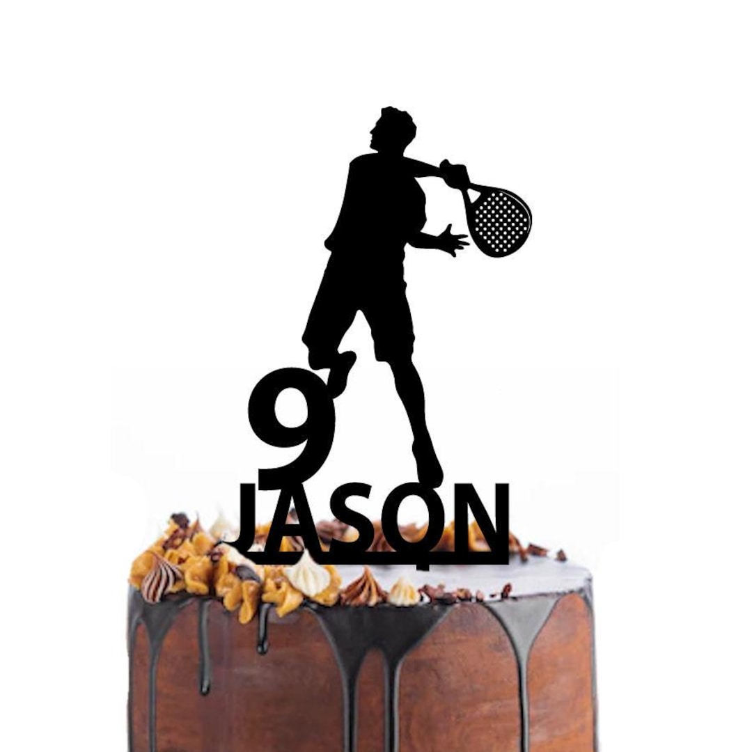 Birthday Cake Topper With a Padel Player, Different Variations and ...