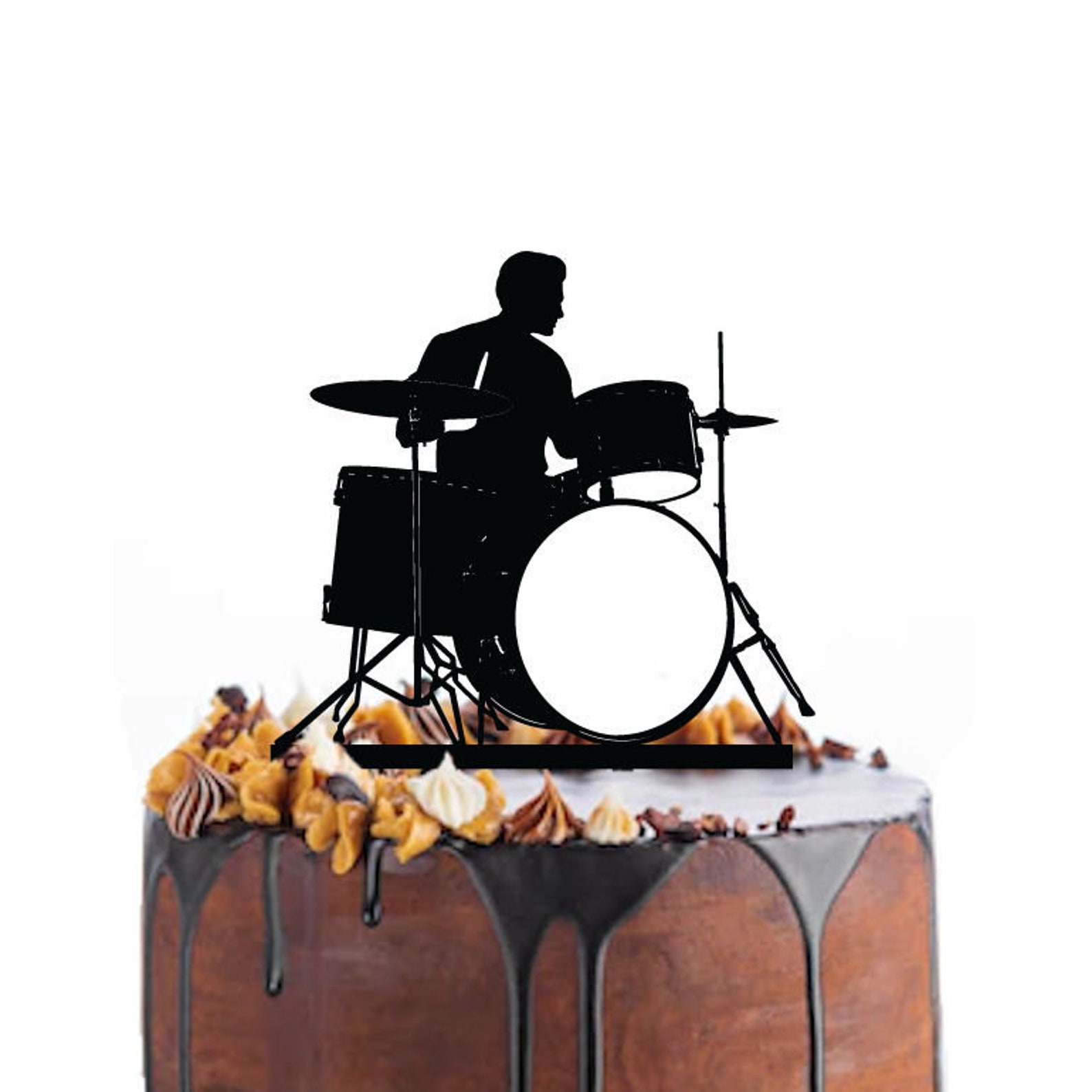 Birthday Cake Topper Drummer, Different Variations and Colours Possible ...