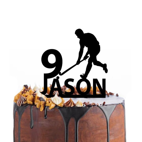 Hockey Cake Topper - Etsy