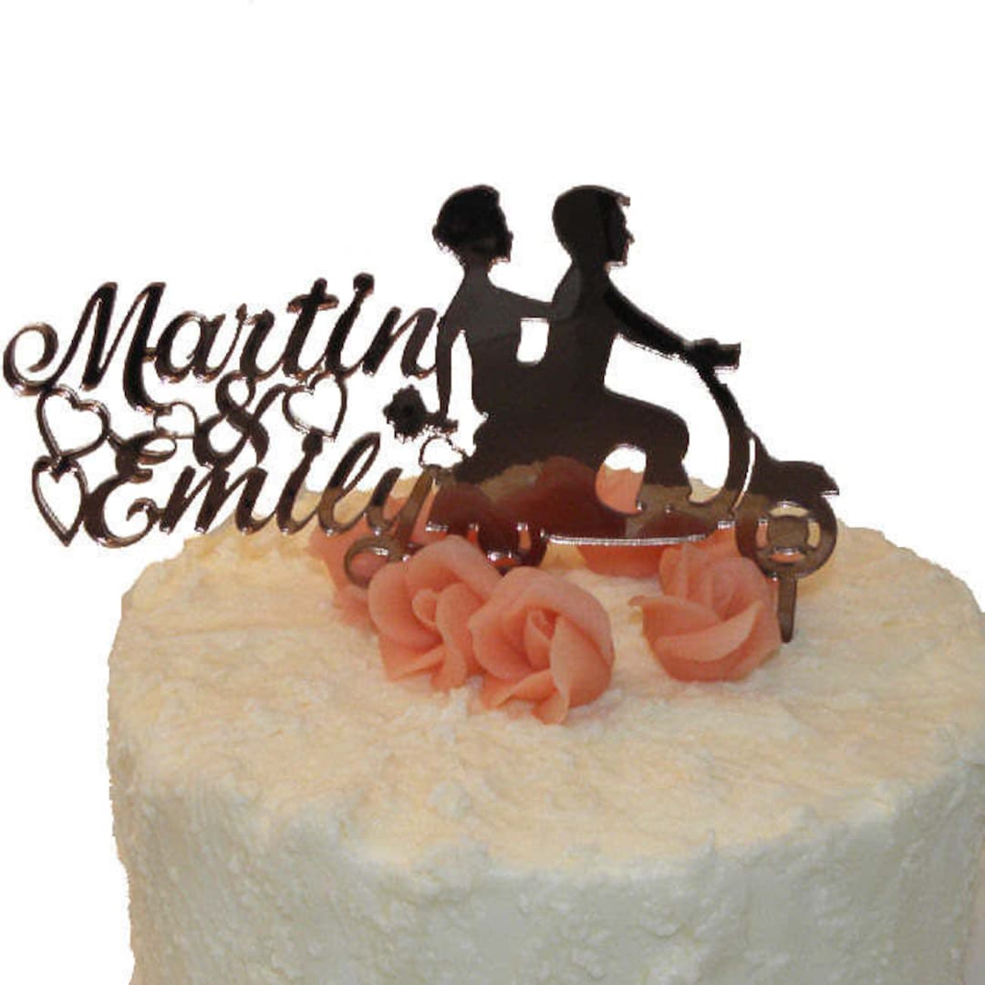 Wedding Cake Topper Scooter Model 2 - Etsy