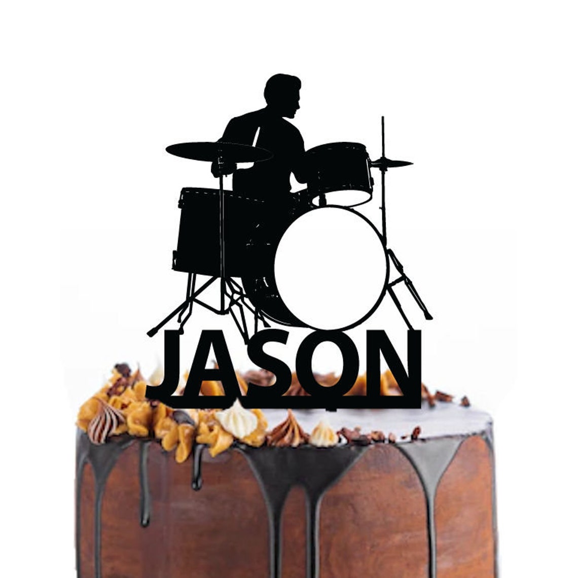 Birthday Cake Topper Drummer, Different Variations and Colours Possible ...