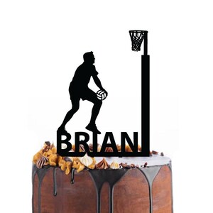 Birthday Cake Topper With a Netball Player, Different Variations and ...