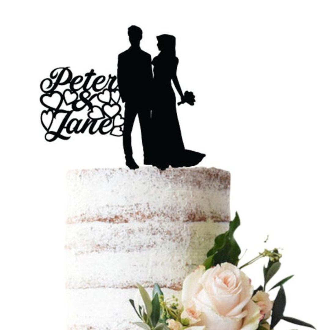 Wedding Cake Topper With (muslim) Bride With Headscarf / Hijab - Etsy