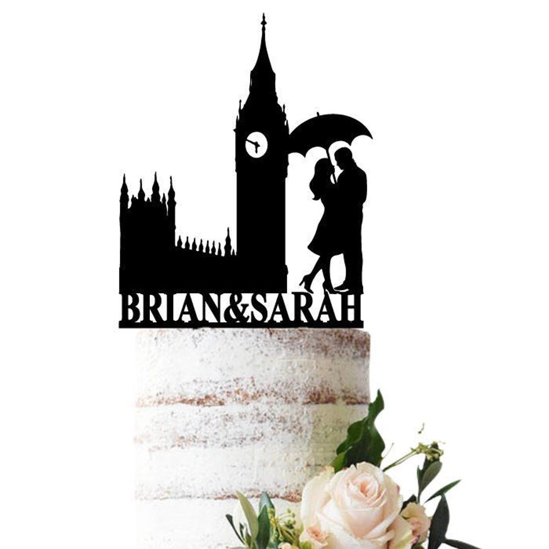 Wedding Cake Topper Love in London - Etsy