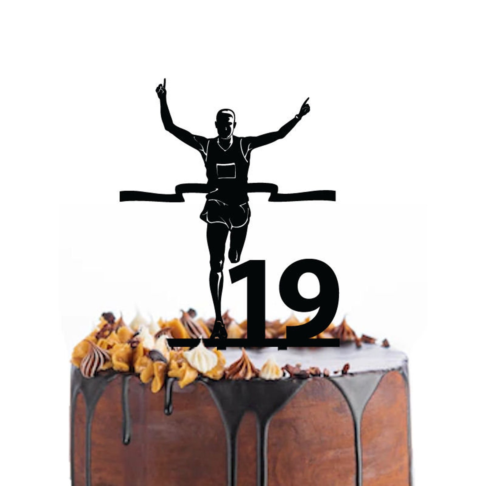 Birthday Cake Topper With a (marathon) Runner, Different Variations and ...