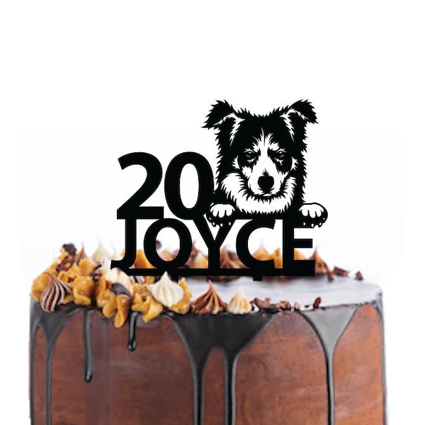 Border Collie Cake Topper - Etsy Australia