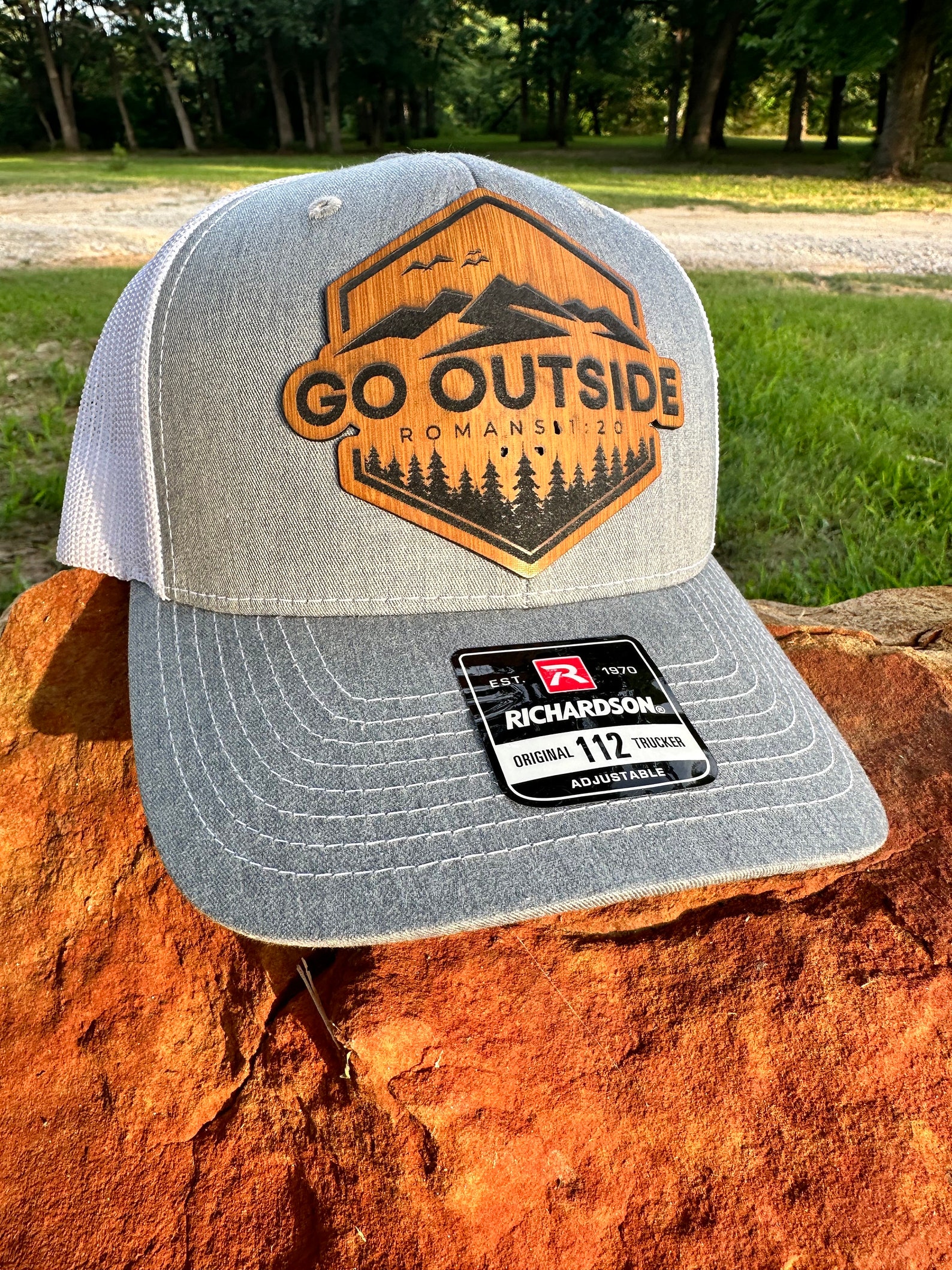Leather Patch Hat. Richardson 112 Trucker Hat. Go Outside. Romans 1:20 ...