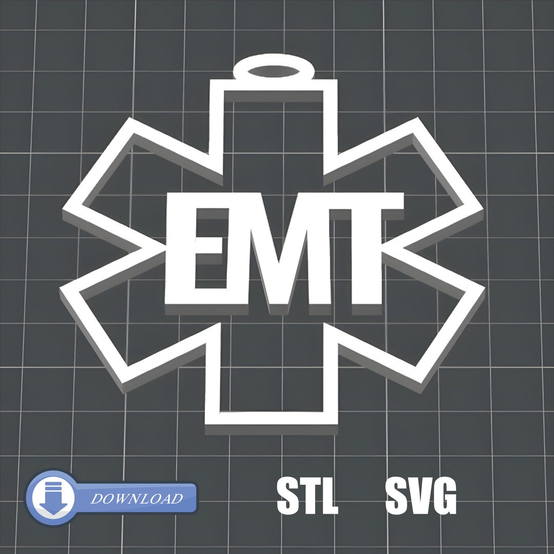 EMT First Responder Ornament STL and SVG Files for 3D Printing, Laser ...