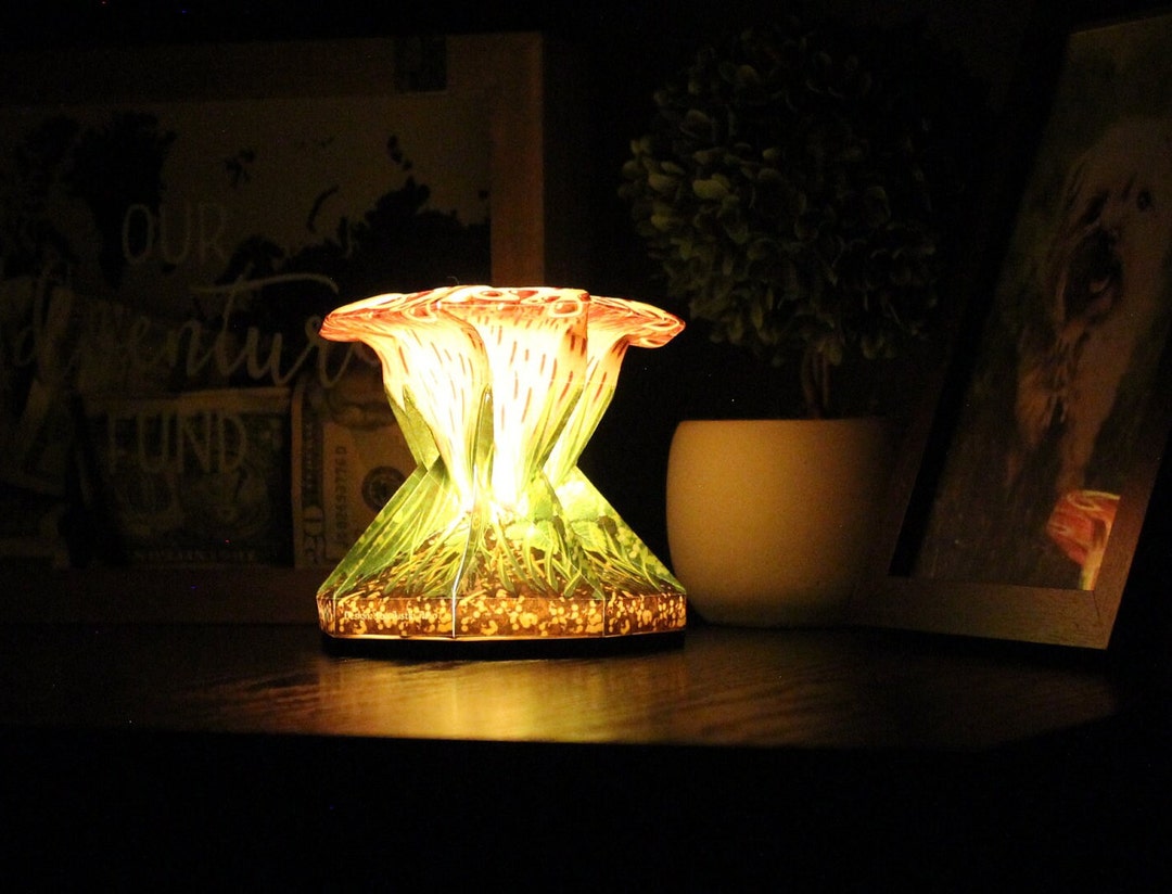 Bloody Mushroom Lamp - Origami Home Decor Paper Night Light - Etsy